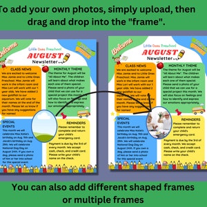 Editable Classroom Newsletter Template: August, Preschool, Teacher ...