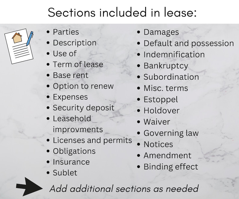 Editable Commercial Lease Agreement Template: Printable Canva Contract ...