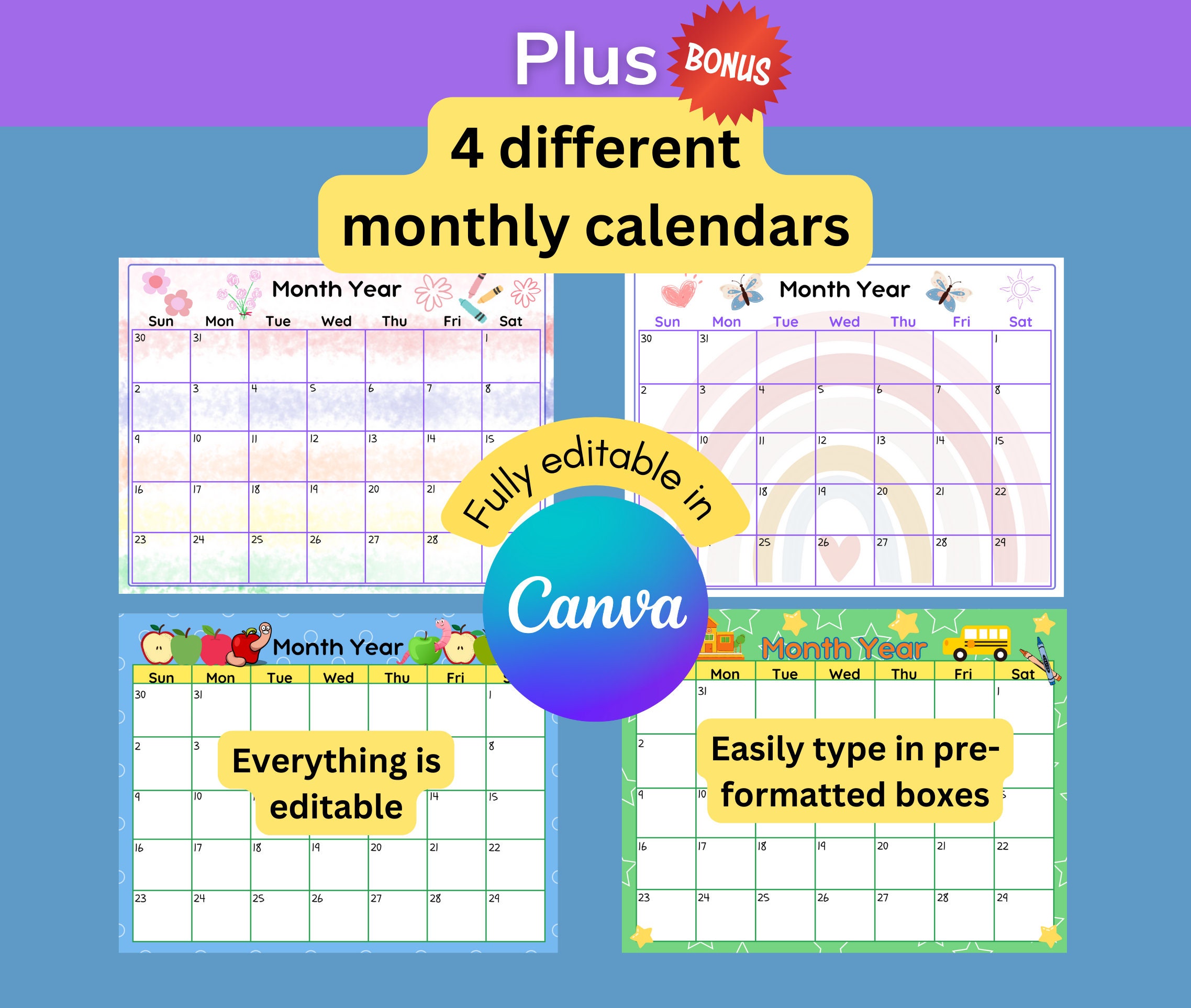 Newsletter Template, Monthly Newsletter, Back to School, Meet the ...