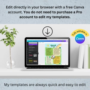 Editable Classroom Newsletter Template: March, Weekly (CANVA Digital ...