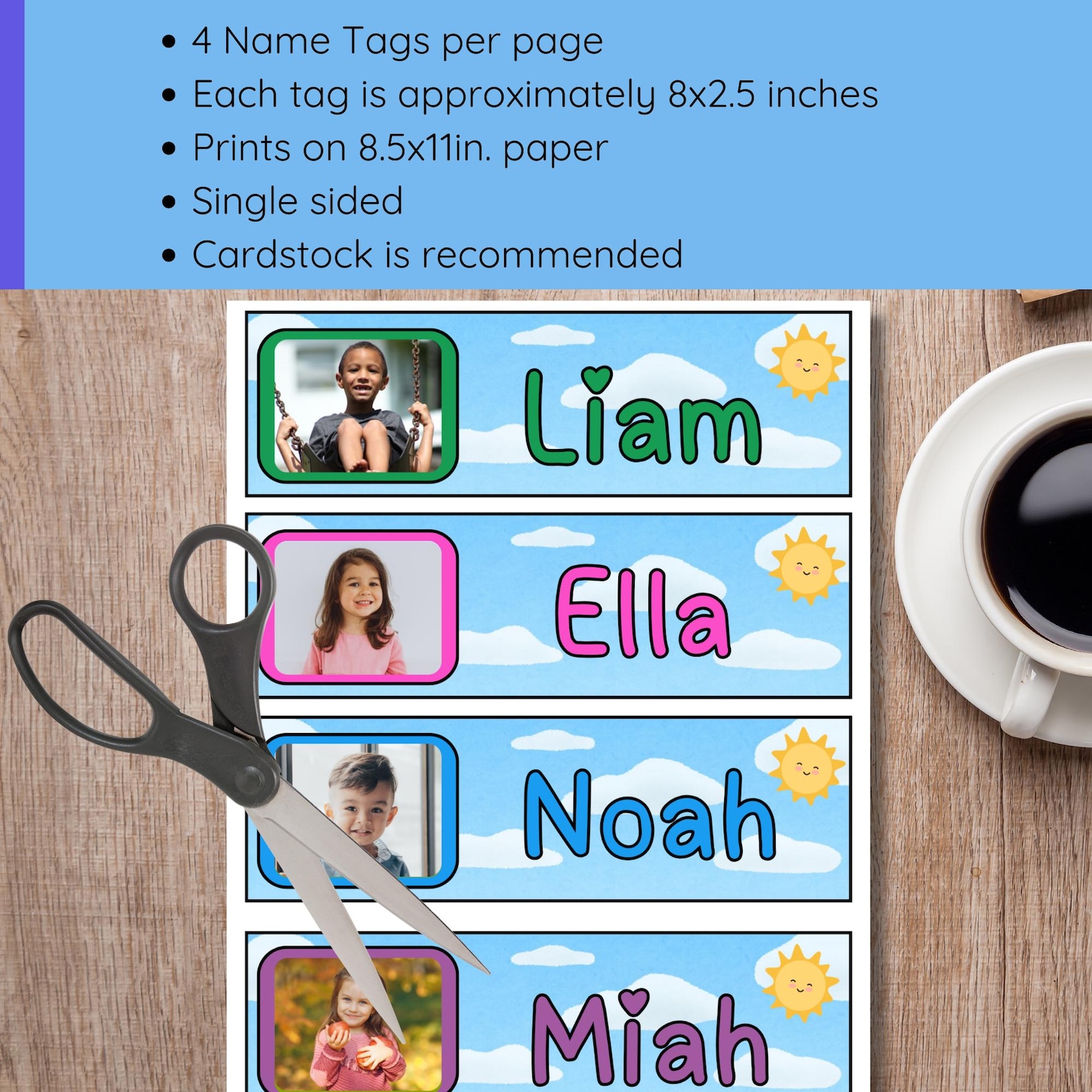 Student Name Tags, Name Tag Template, Name Tags Student, Classroom ...