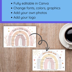 Quick Note for Daycares, Rainbow Note, Daycare Note, Daycare Printable ...