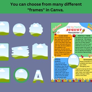 Editable Classroom Newsletter Template: August, Preschool, Teacher ...