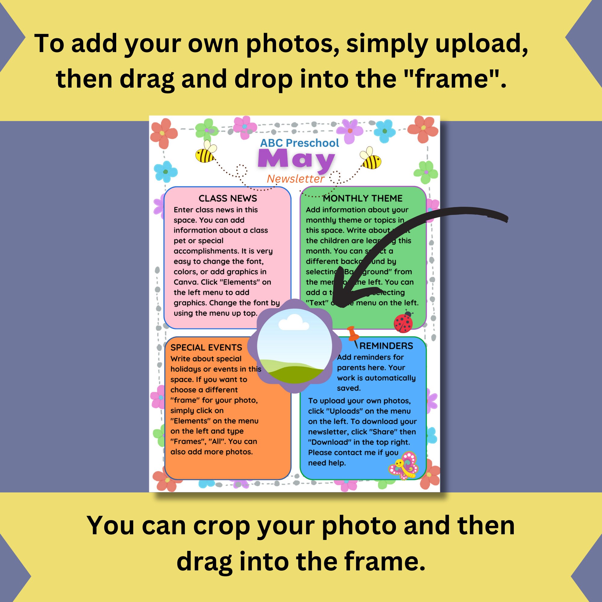 Editable May Classroom Newsletter Template: Teacher Communication ...