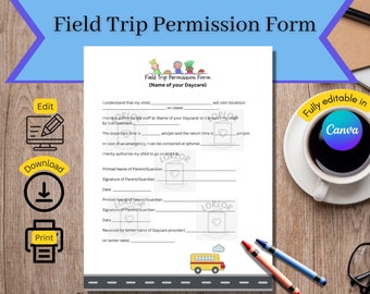 Field Trip Form - Etsy