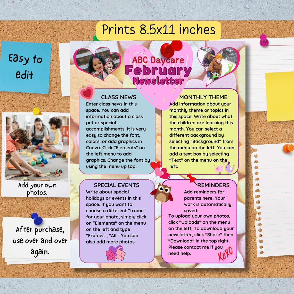 Classroom Newsletter Template, Monthly Newsletter, Teacher Newsletter ...