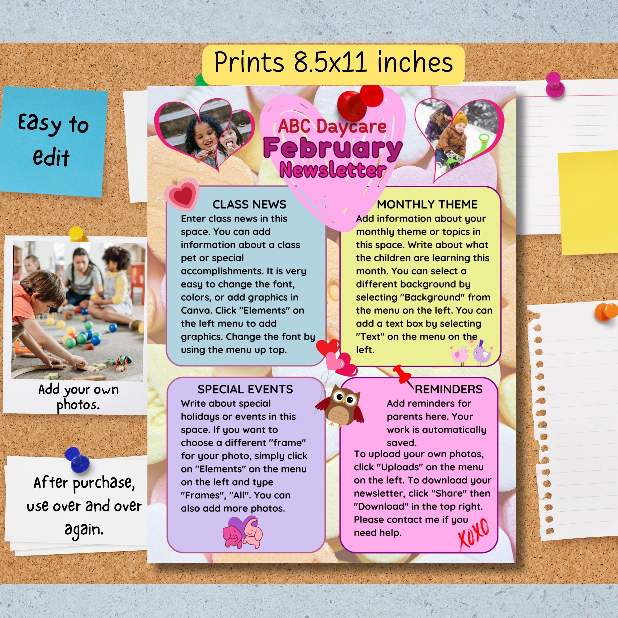 Classroom Newsletter Template, Monthly Newsletter, Teacher Newsletter ...