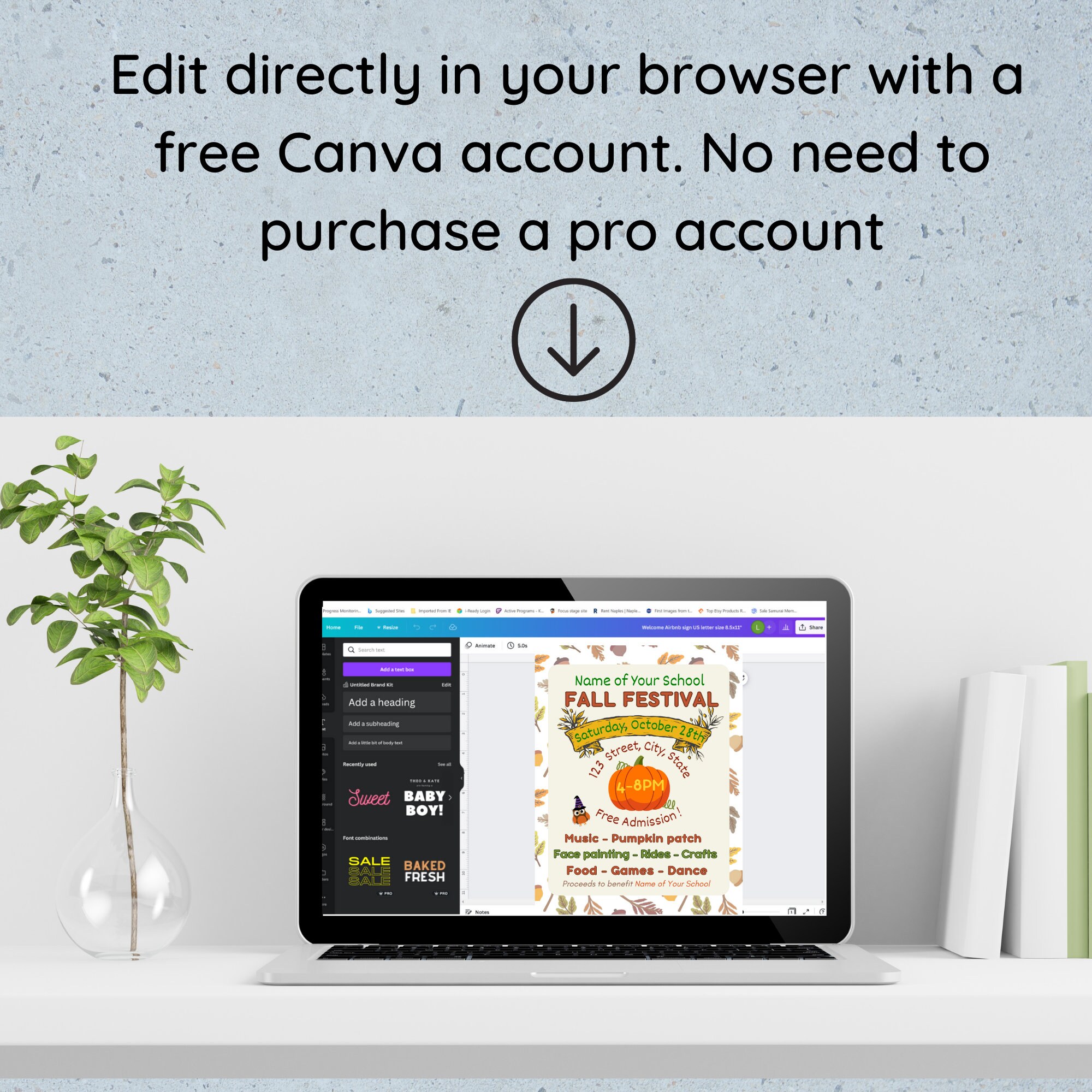 Editable Fall Festival Flyer, PTA Fall Festival Flyer, Trunk or Treat ...