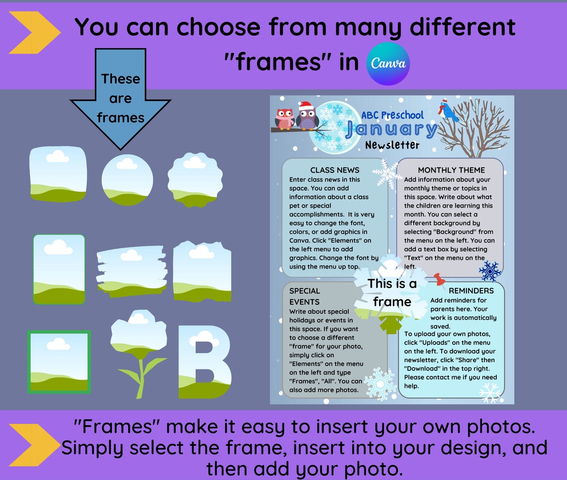Newsletter Template, Monthly Newsletter, Back to School, Meet the ...