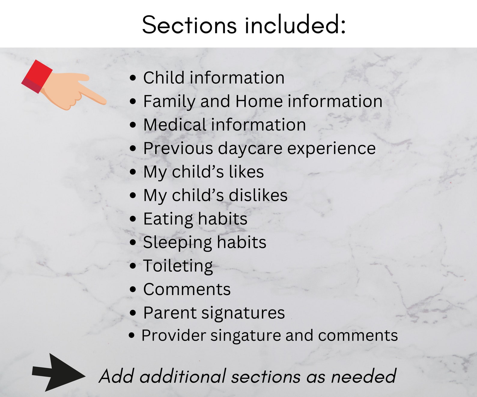 All About My Child Form: Daycare & Preschool Intake (editable Canva ...