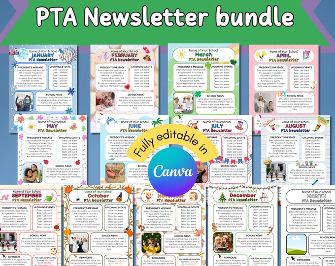Editable October Classroom Newsletter Template (CANVA Digital Download ...