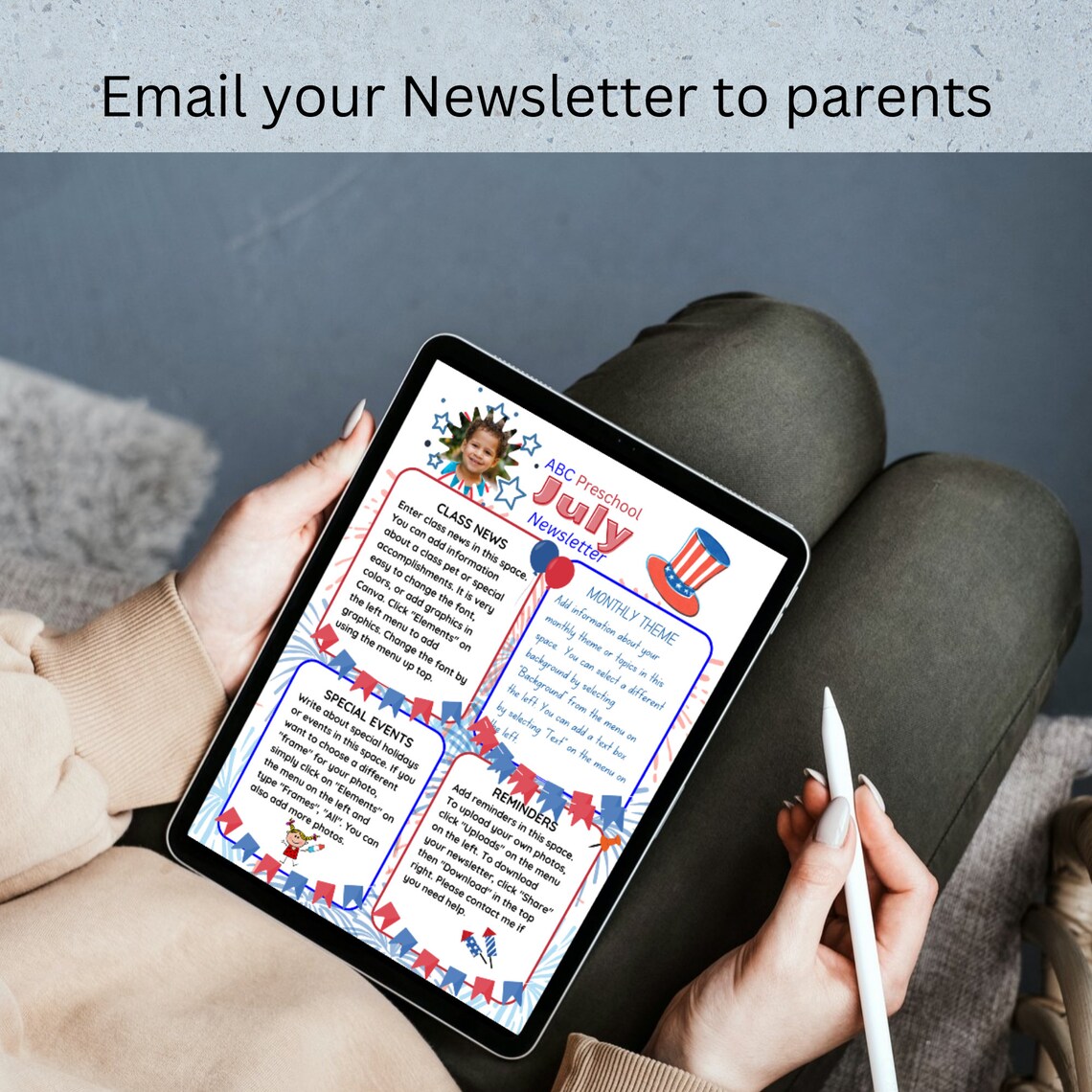 Classroom Newsletter Template, Monthly Newsletter, Teacher Newsletter ...