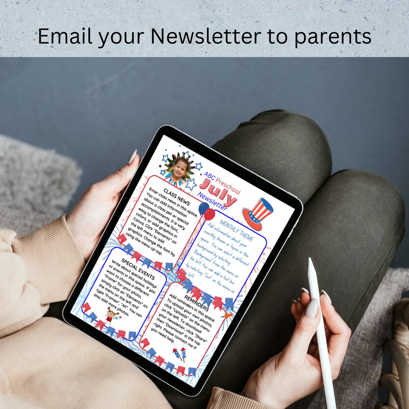 Classroom Newsletter Template, Monthly Newsletter, Teacher Newsletter ...