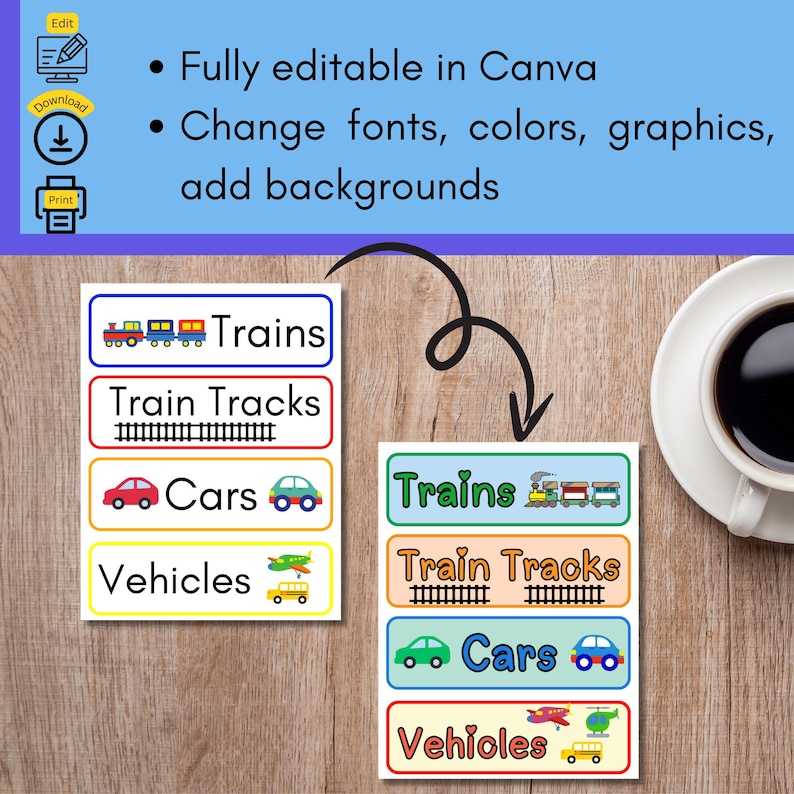 Editable Classroom Supply Labels: Daycare & Homeschool Organization ...