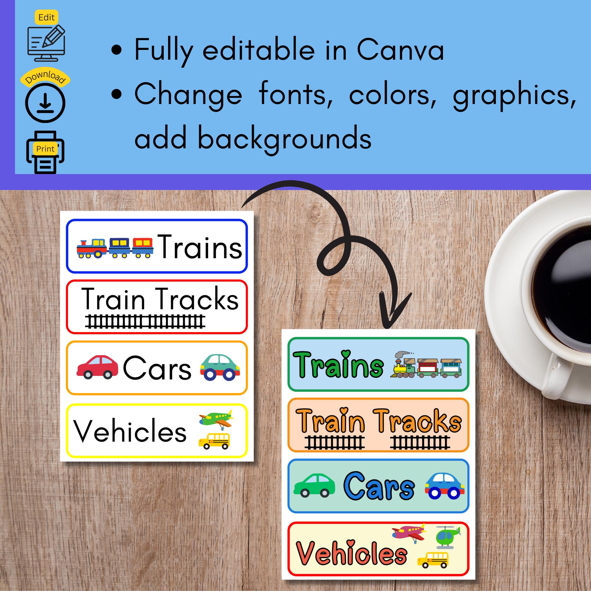 Classroom Supply Labels, Daycare Labels, Cleaning Labels, Toy Bin ...