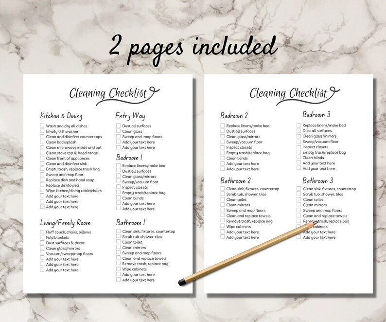 Airbnb Cleaning Checklist EDITABLE Housekeeping Cleaning Etsy Airbnb Cleaning Checklist EDITABLE Housekeeping Cleaning Etsy