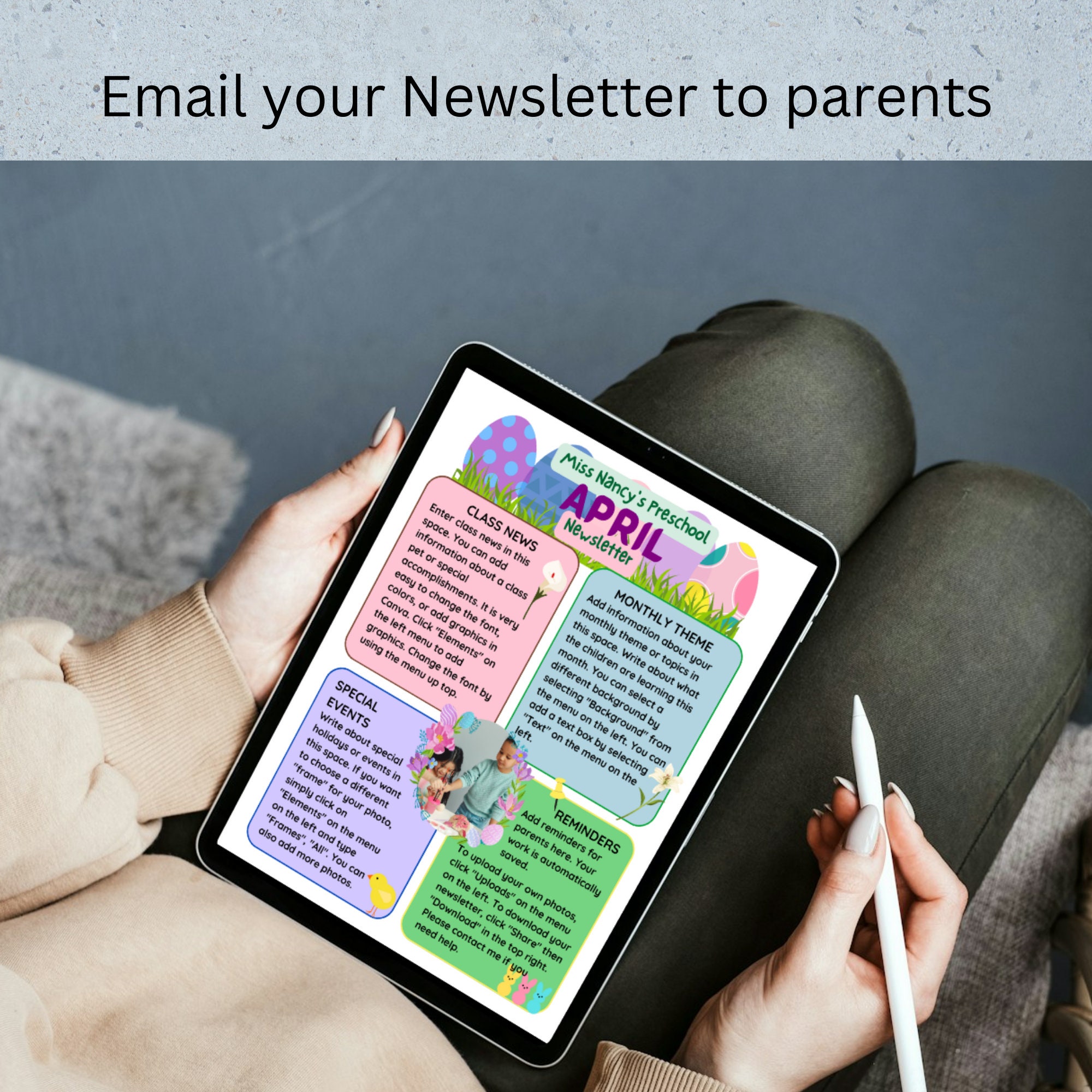 Editable Classroom Newsletter Template: April, Weekly (canva Digital ...
