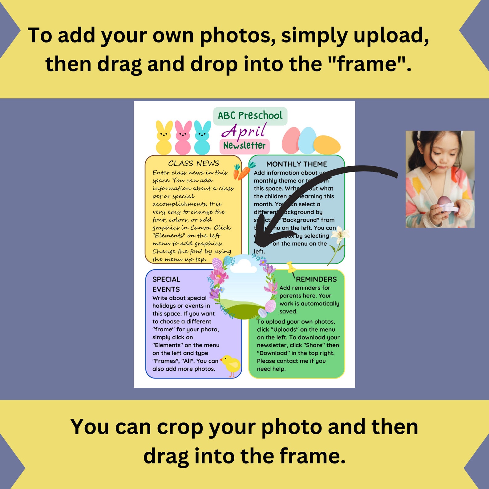 Editable Classroom Newsletter Template: April, Weekly (canva Digital ...