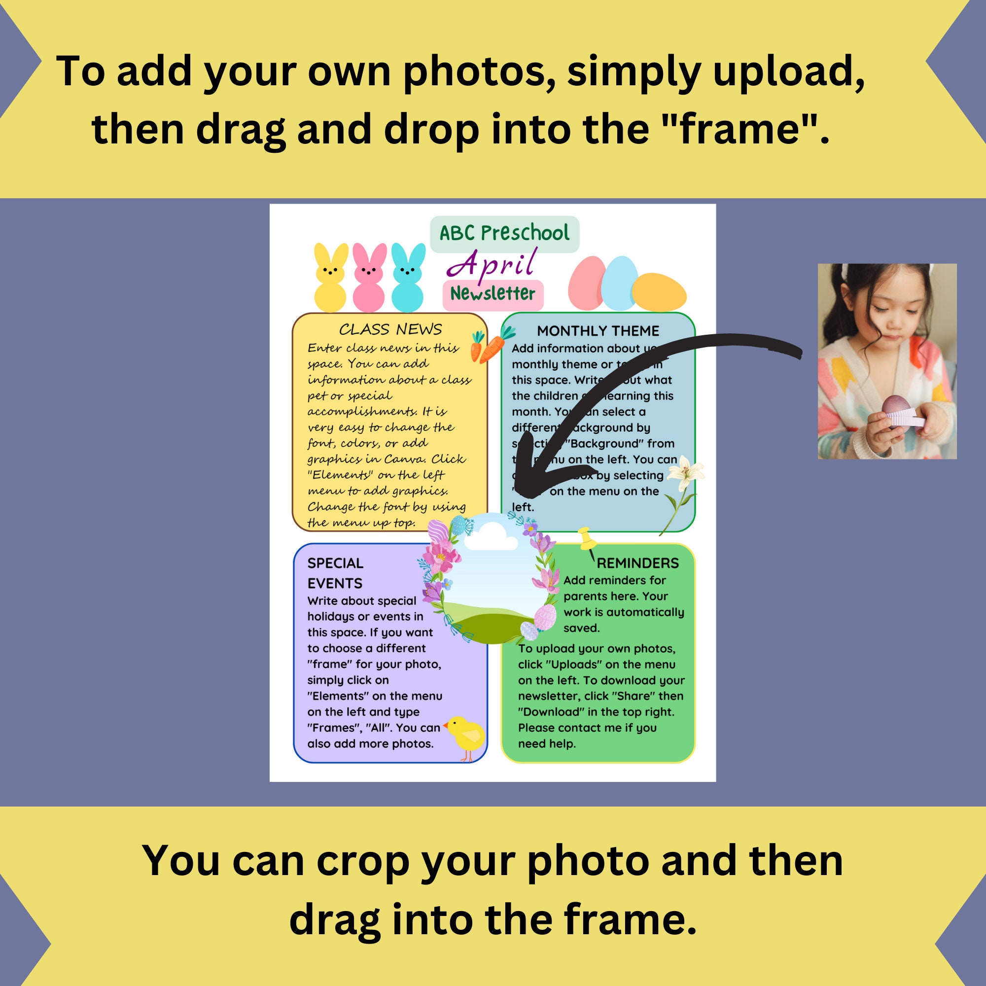 Editable Classroom Newsletter Template: April, Weekly (canva Digital ...
