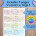 Editable Daycare Receipt Bundle: 6 Designs (digital Download) - Etsy