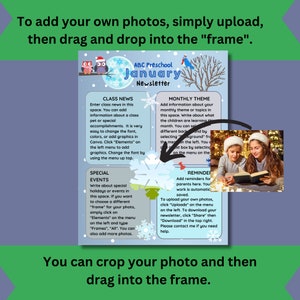 January Teacher Newsletter Template: Editable Winter Theme (CANVA ...