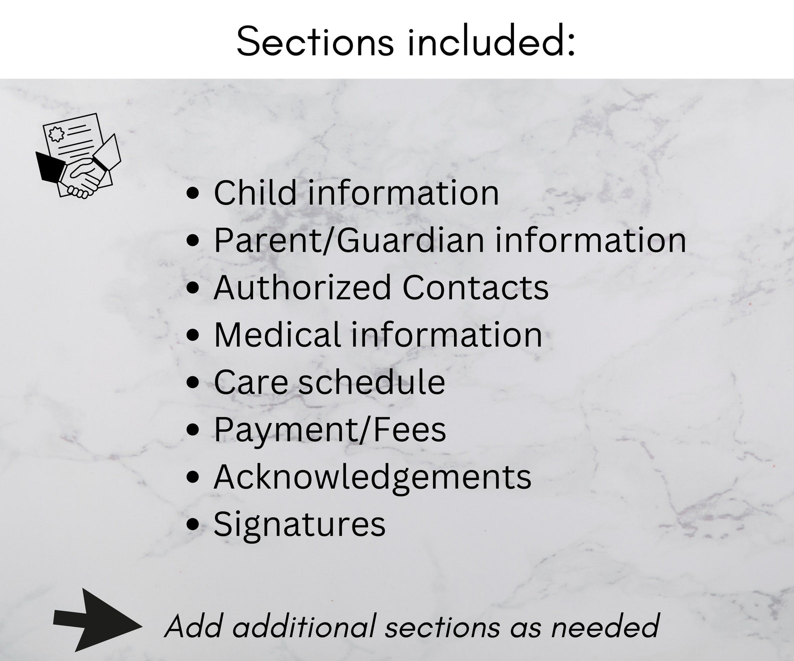 Daycare Enrollment Forms, Fully Editable, Child Care Enrollment Forms ...
