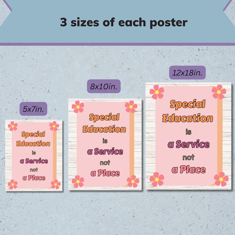 Special Education Posters, Inclusion Poster Bundle, Neurodiversity Art ...