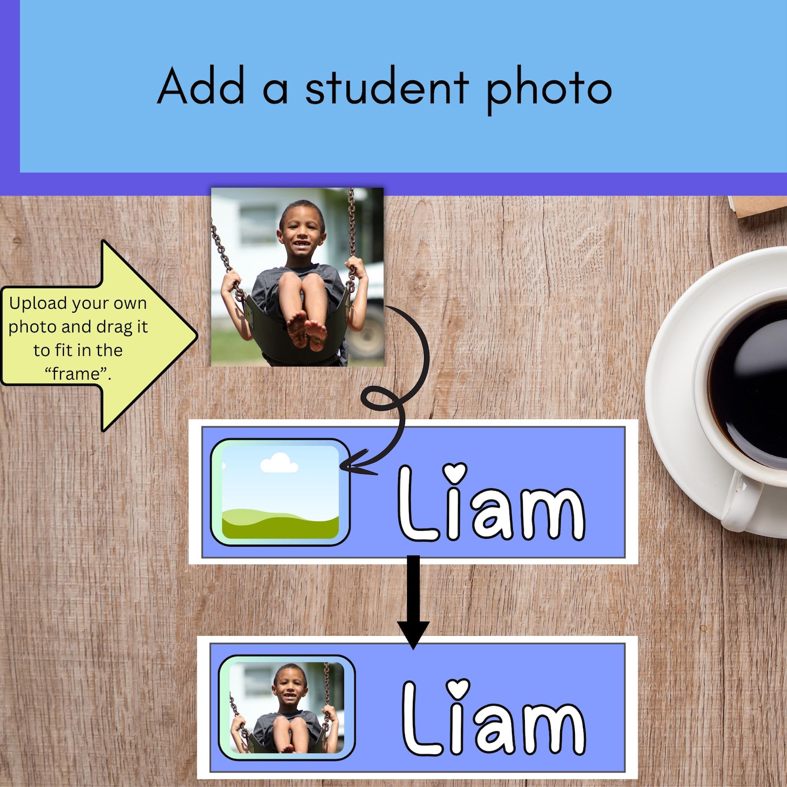 Student Name Tags, Name Tag Template, Name Tags Student, Classroom ...