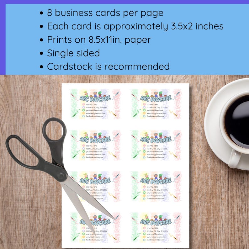 Childcare Business Card, Daycare Business, Daycare Provider, In-home ...