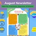 Editable Classroom Newsletter Template: August, Preschool, Teacher ...
