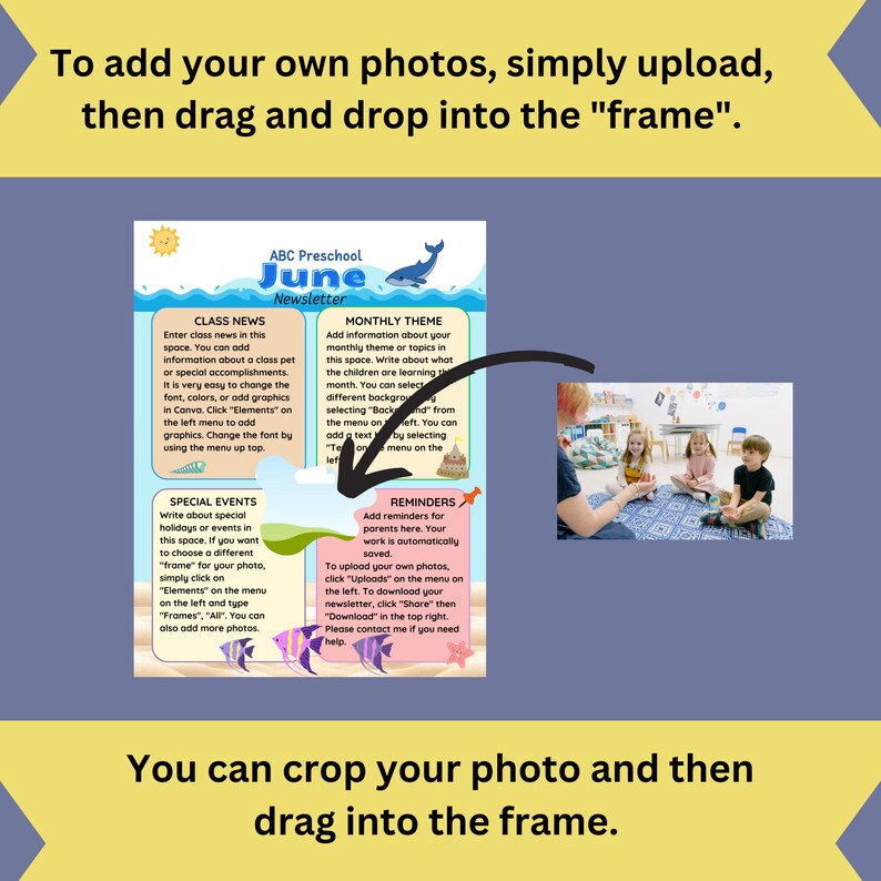 Editable June Classroom Newsletter Template: Canva, 8.5x11 (digital ...