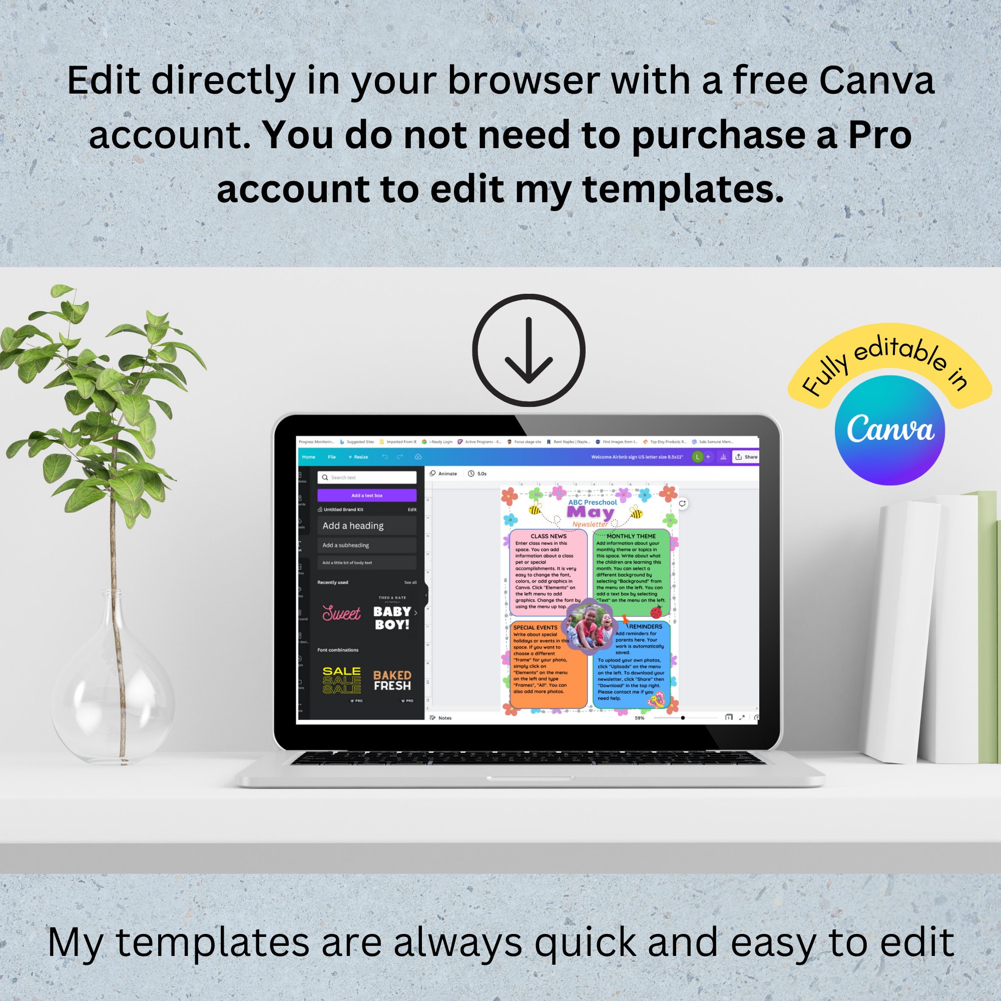 Editable May Classroom Newsletter Template: Teacher Communication ...