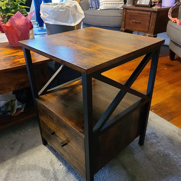 Metal Nightstand - Etsy