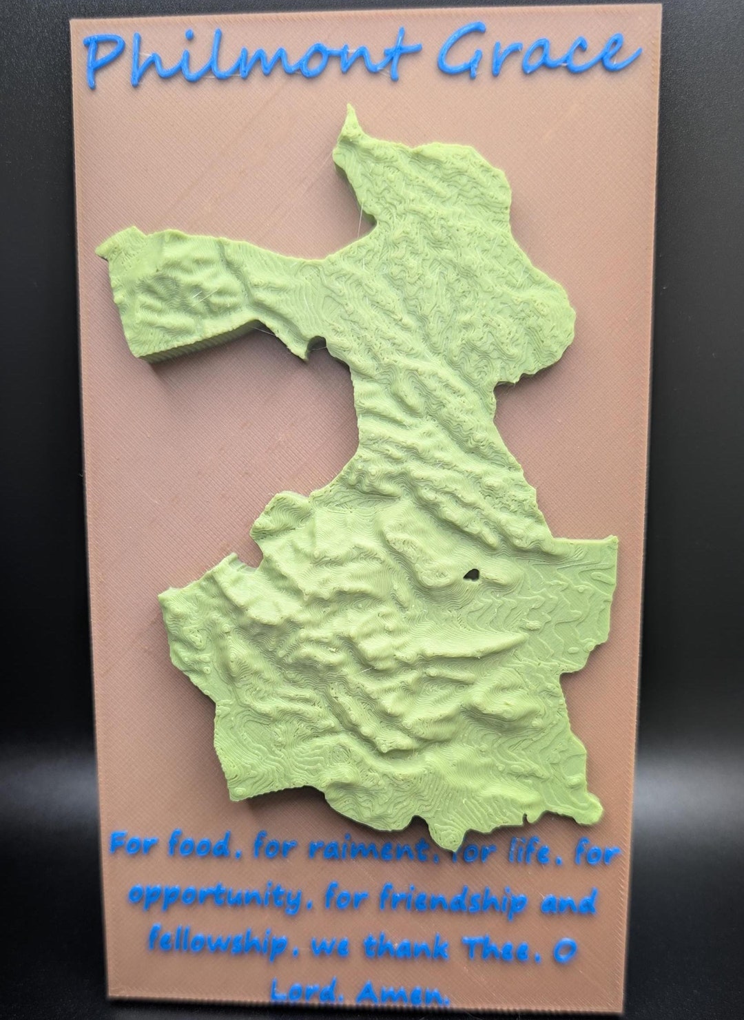 3D Printed Philmont Scout Ranch Grace Plaque - Etsy