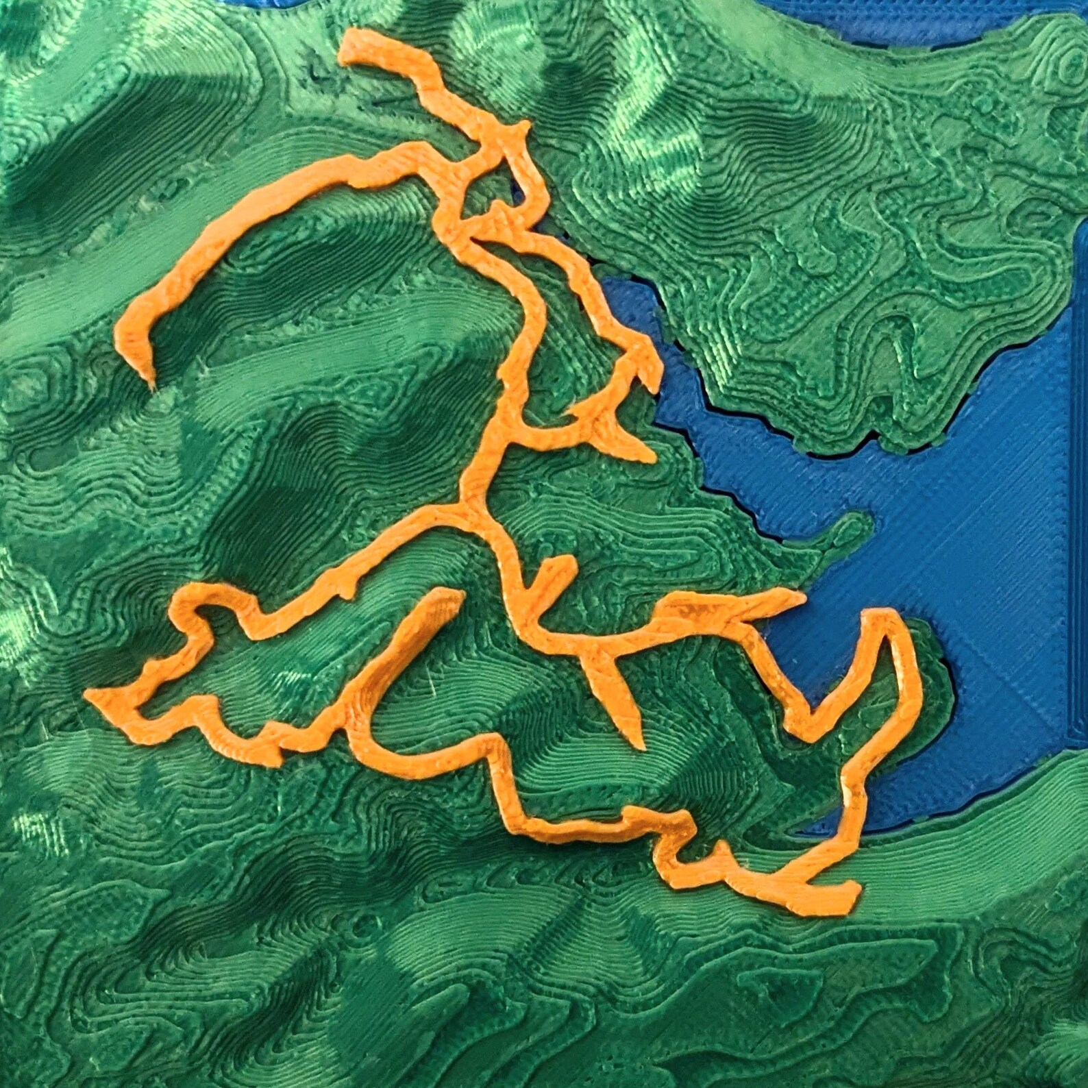 Custom 3D Printed Topographic Adventure Race Keepsake - Etsy