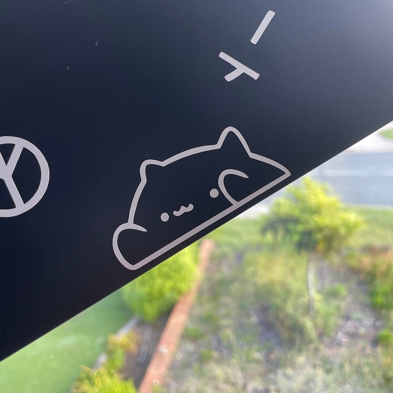 Bongo Cat Vinyl Sticker Car Accessory Cute Car Decals - Etsy Australia
