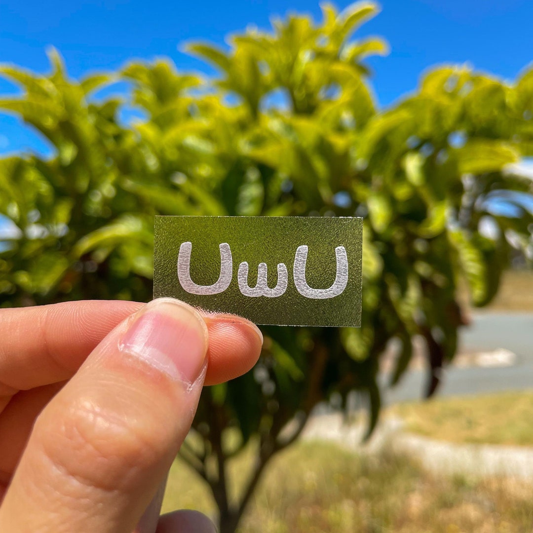Uwu Vinyl Sticker | Car Accessory | Car Sticker | Funny Aesthetic Cute ...