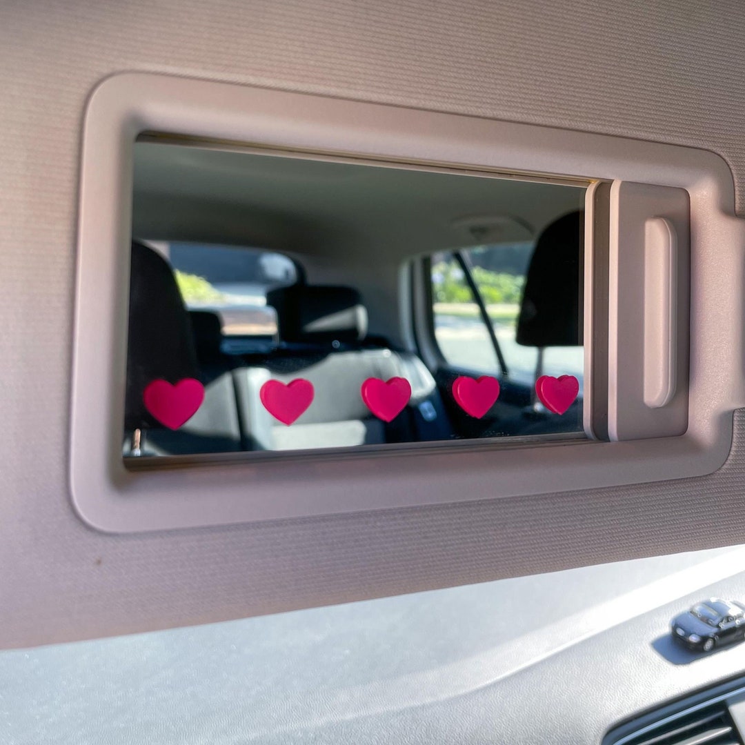 Heart Mirror Vinyl Sticker | Car Accessory | Car Sticker | Funny ...