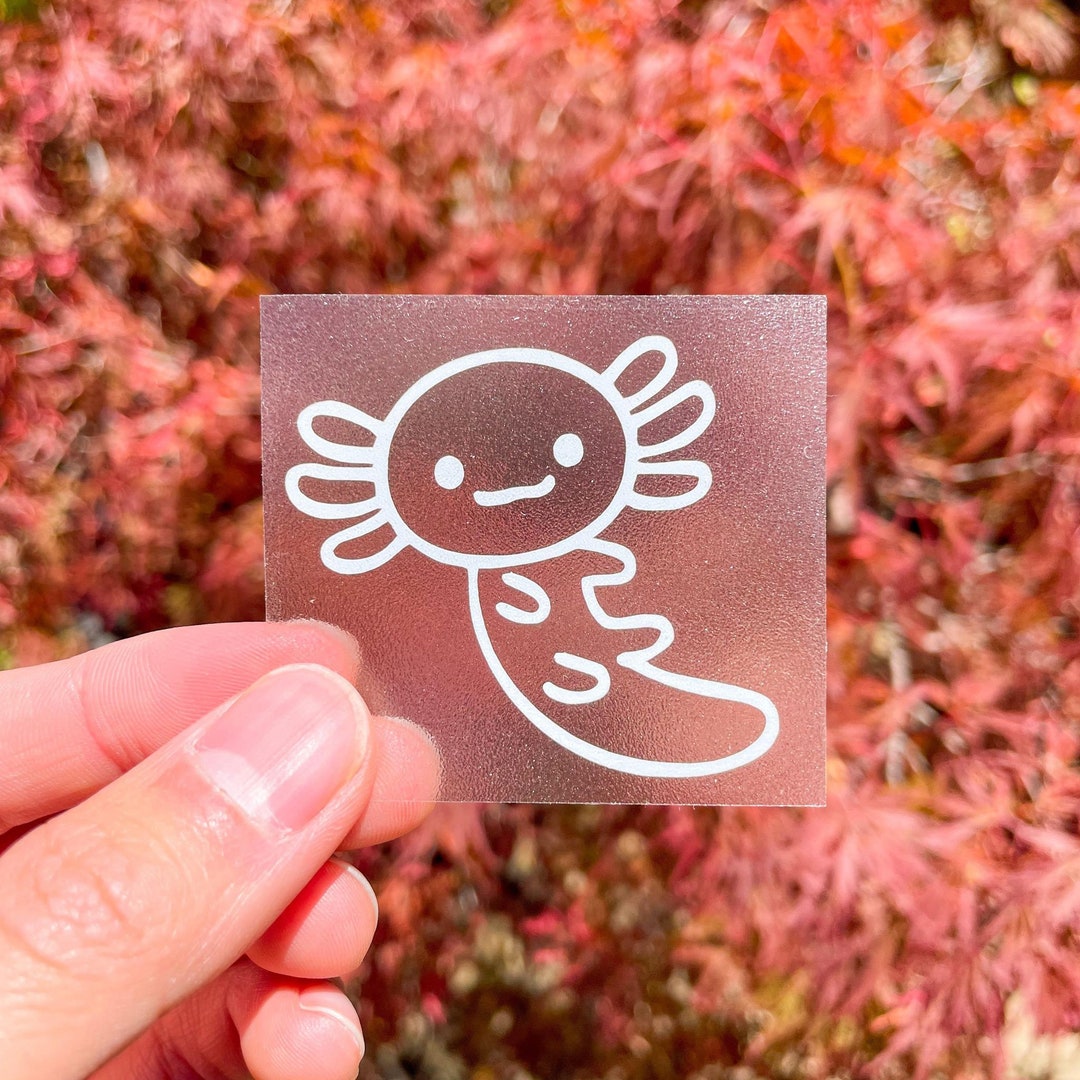 Axolotl Vinyl Sticker Car Accessory Car Sticker Funny Aesthetic Cute ...