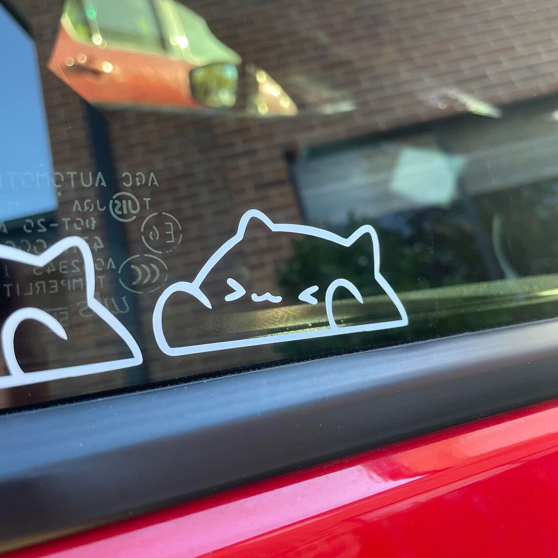 Kawaii Bongo Cat Vinyl Sticker Car Accessory Cute Car - Etsy Australia