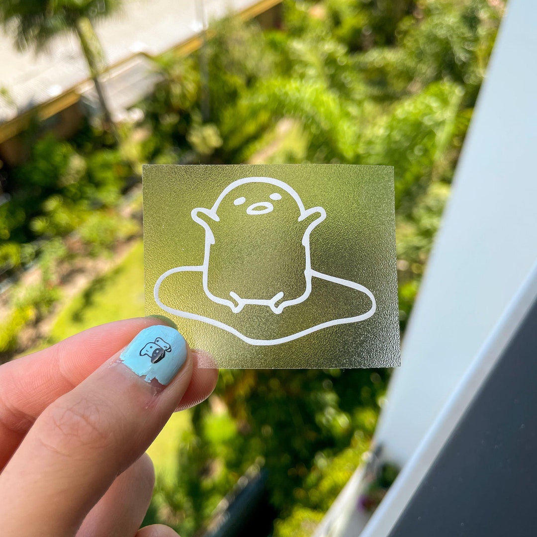 Lazy Egg Vinyl Sticker Car Accessory Car Sticker Funny Aesthetic Cute ...