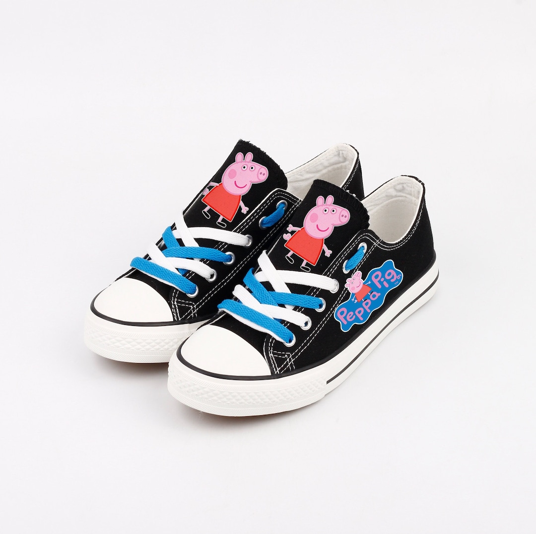 Peppa Pig Shoes, Sneakers, Black Shoes, Printed, Gift, Mummy Pig ...