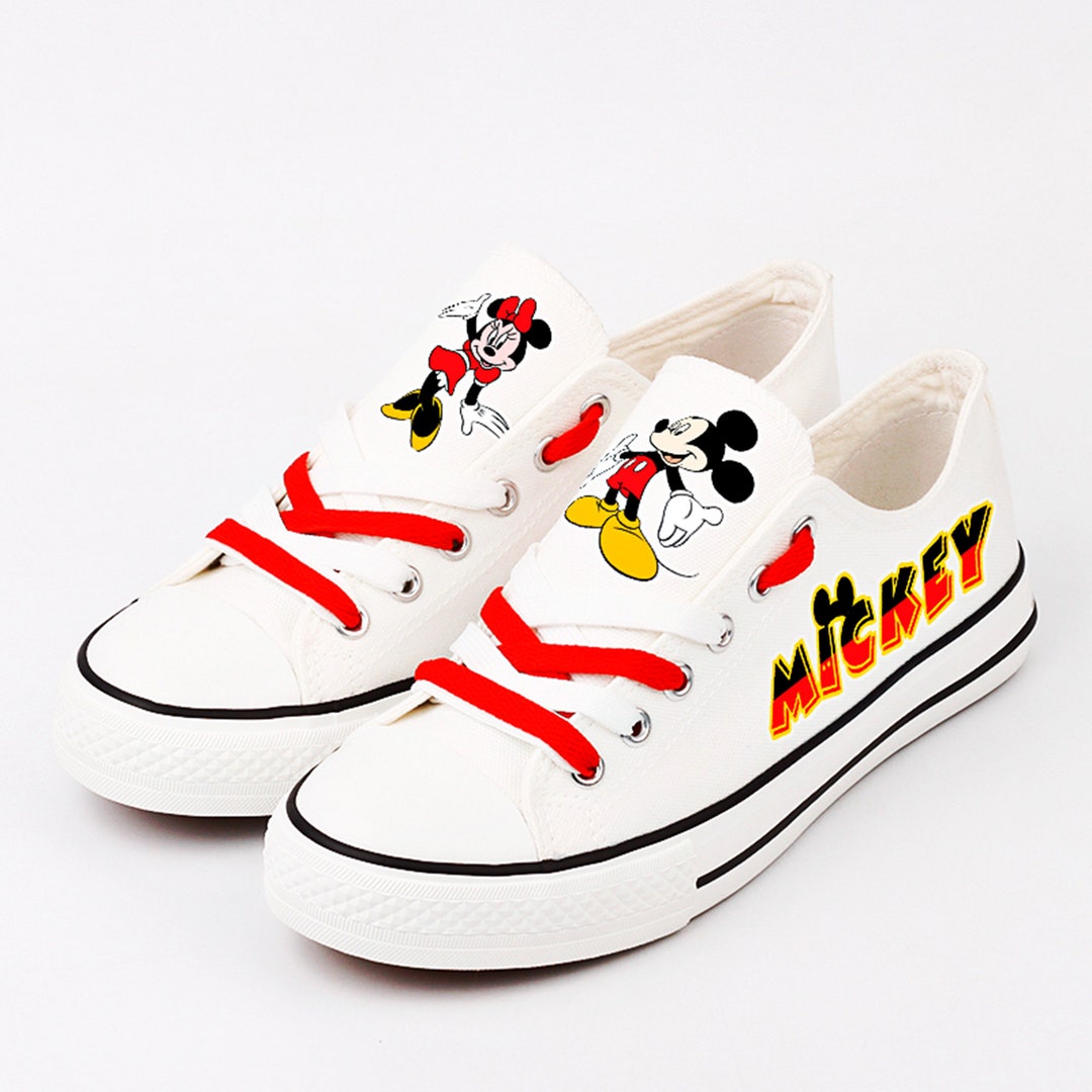 Mickey Mouse Shoes, Mickey Mouse Sneakers, Tennis Shoes, Printed Shoes ...