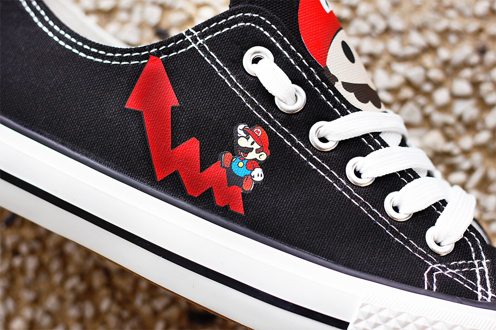 Super Mario Shoes Super Mario Sneakers Tennis Shoes Printed - Etsy