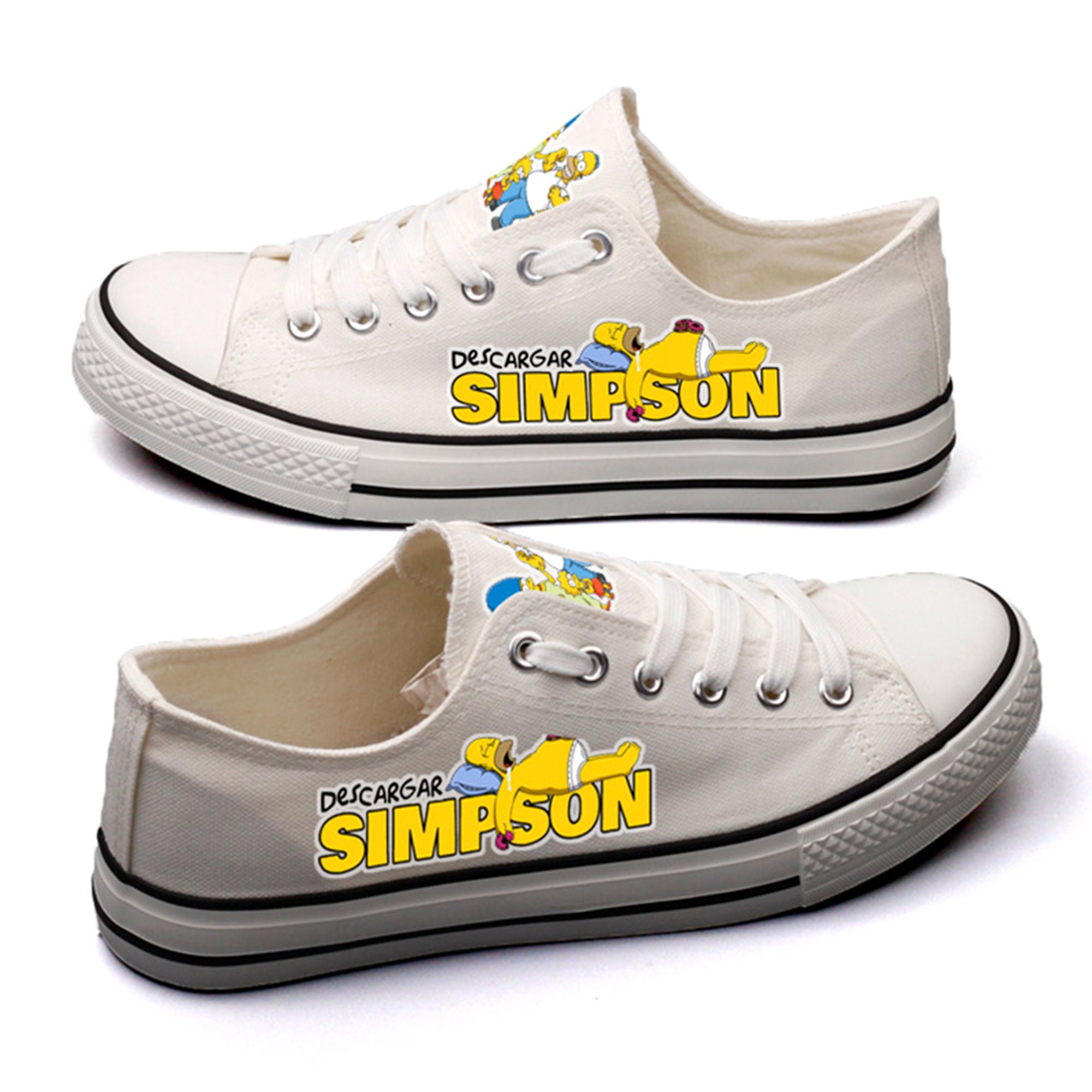 The Simpsons Shoes the Simpsons Sneakers Tennis Shoes - Etsy Australia