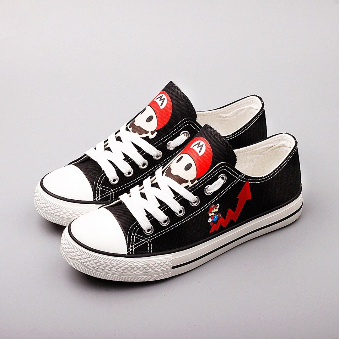 Super Mario Shoes, Super Mario Sneakers, Tennis Shoes, Printed Shoes ...