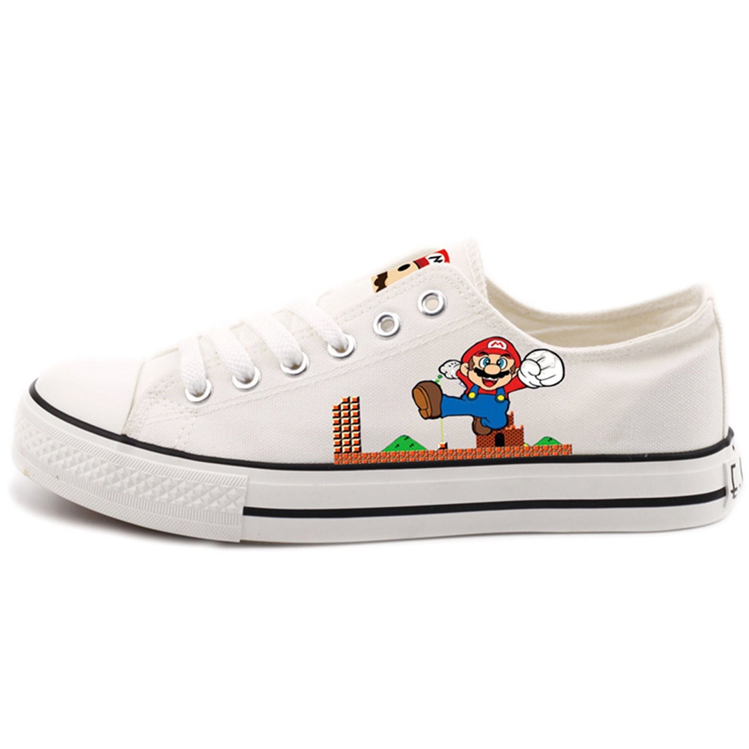 Super Mario Shoes, Super Mario Sneakers, Tennis Shoes, Printed Shoes ...