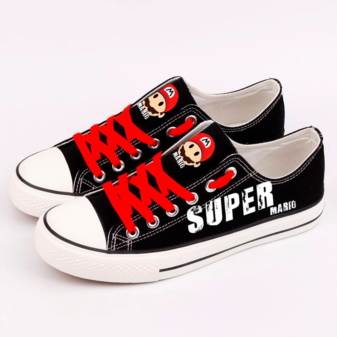 Super Mario Shoes, Super Mario Sneakers, Tennis Shoes, Printed Shoes ...