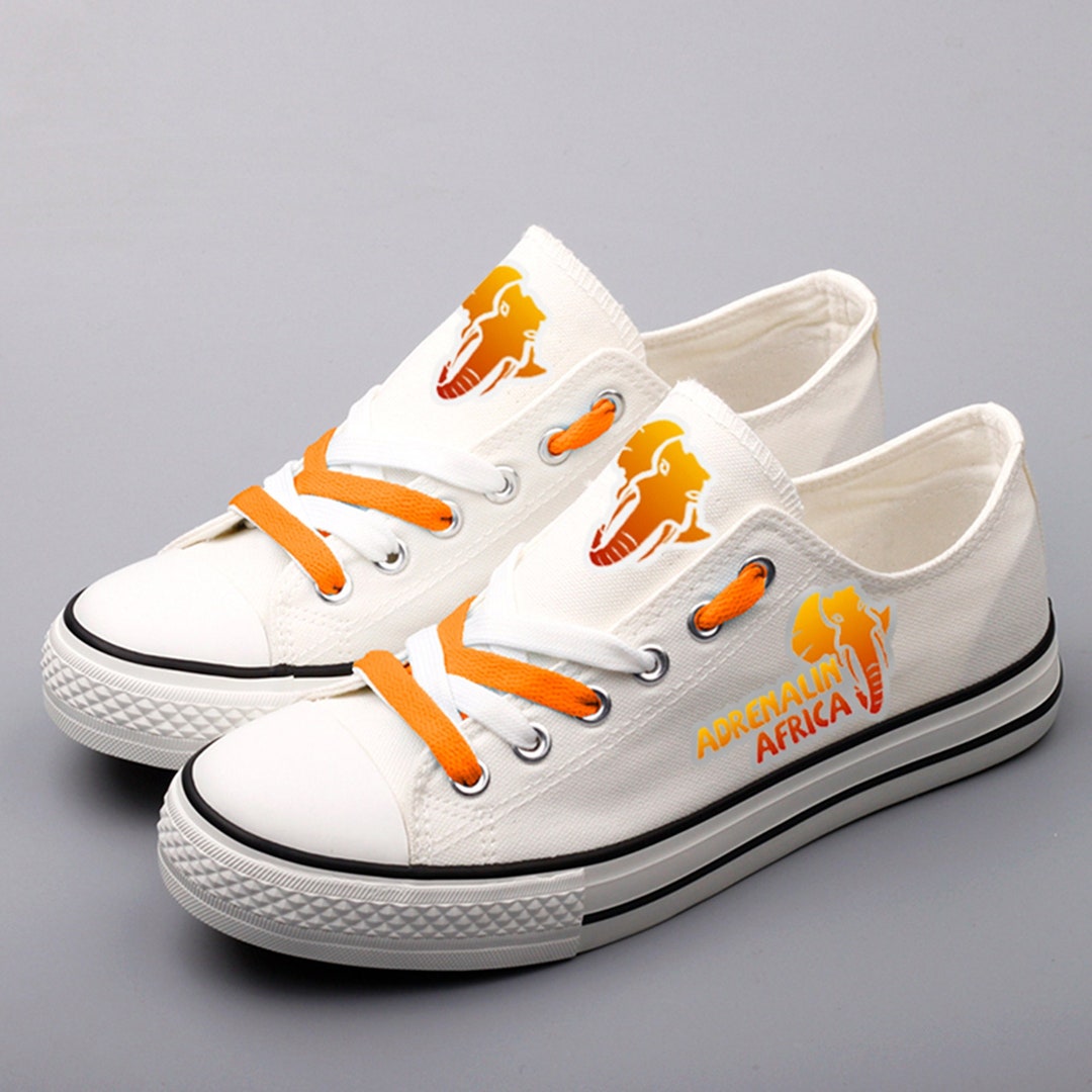 African Shoes, African Elephant Sneakers, Tennis Shoes, Printed Shoes ...