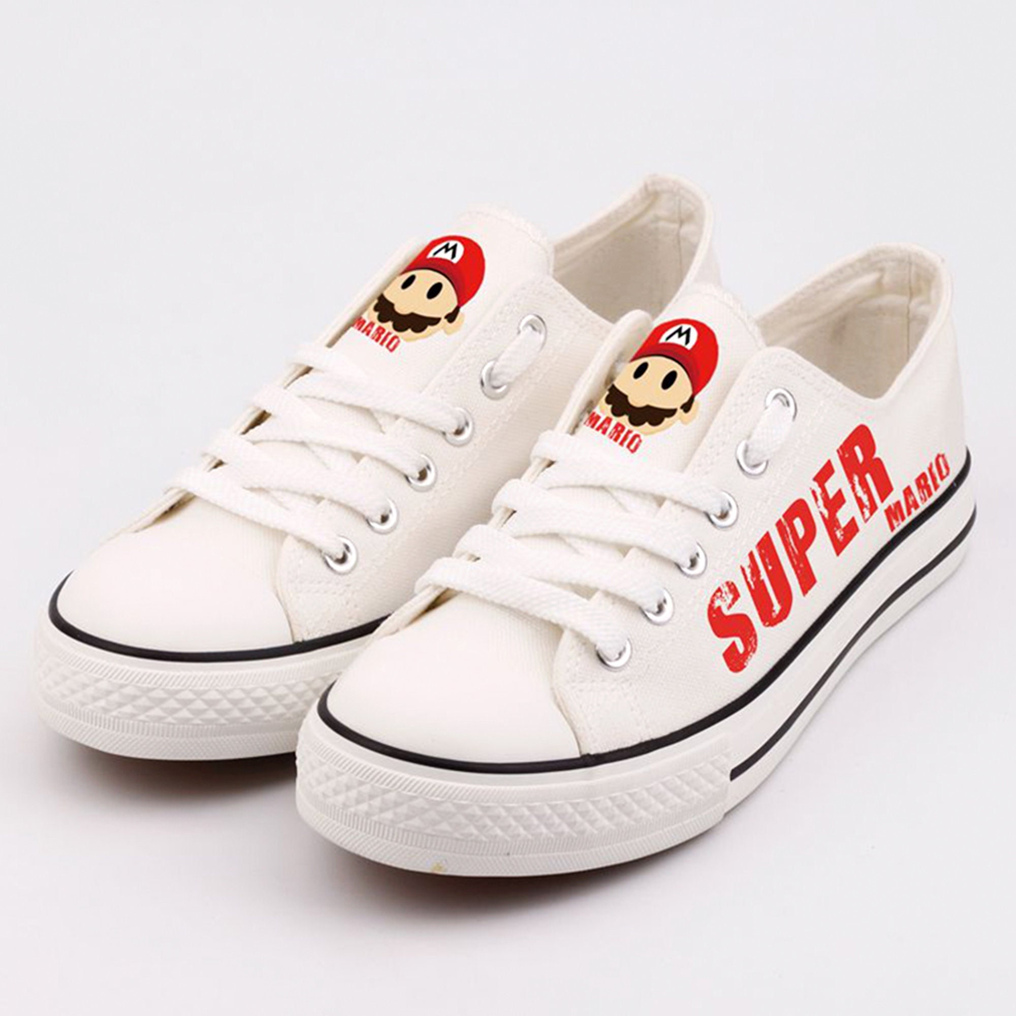 Super Mario Shoes, Super Mario Sneakers, Tennis Shoes, Printed Shoes ...